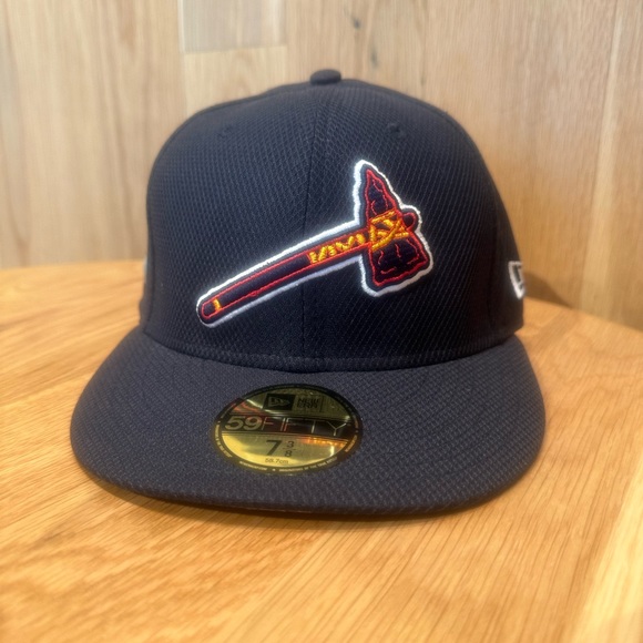 New Era | Accessories | Mens Atlanta Braves New Era Navy 27 Spring ...